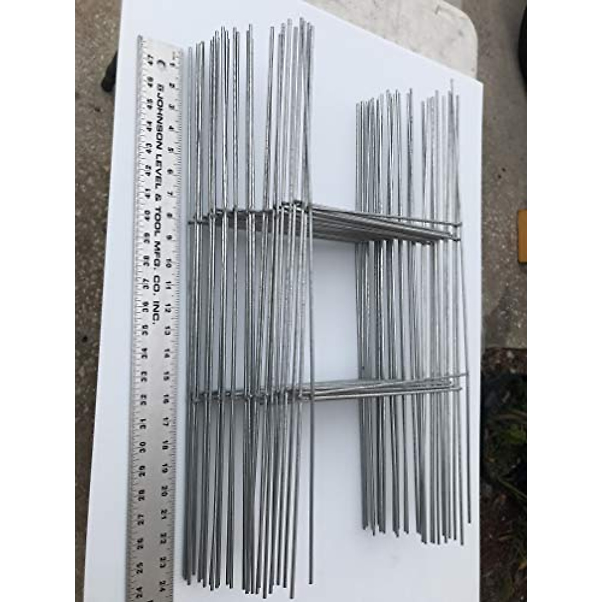 Durable Yard Signs Stake Pack of 100 Metal Stake Double H-Frame 10 inch x 24 inch x 9 Gauge Galvanized Wire Stake Signs Holder, fit 4mm or 5mm Corrugated SignsF