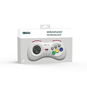 Nargos 8Bitdo M30 Bluetooth Gamepad Controller for The Original Sega Genesis and Sega Mega Drive-(Bluetooth Version)