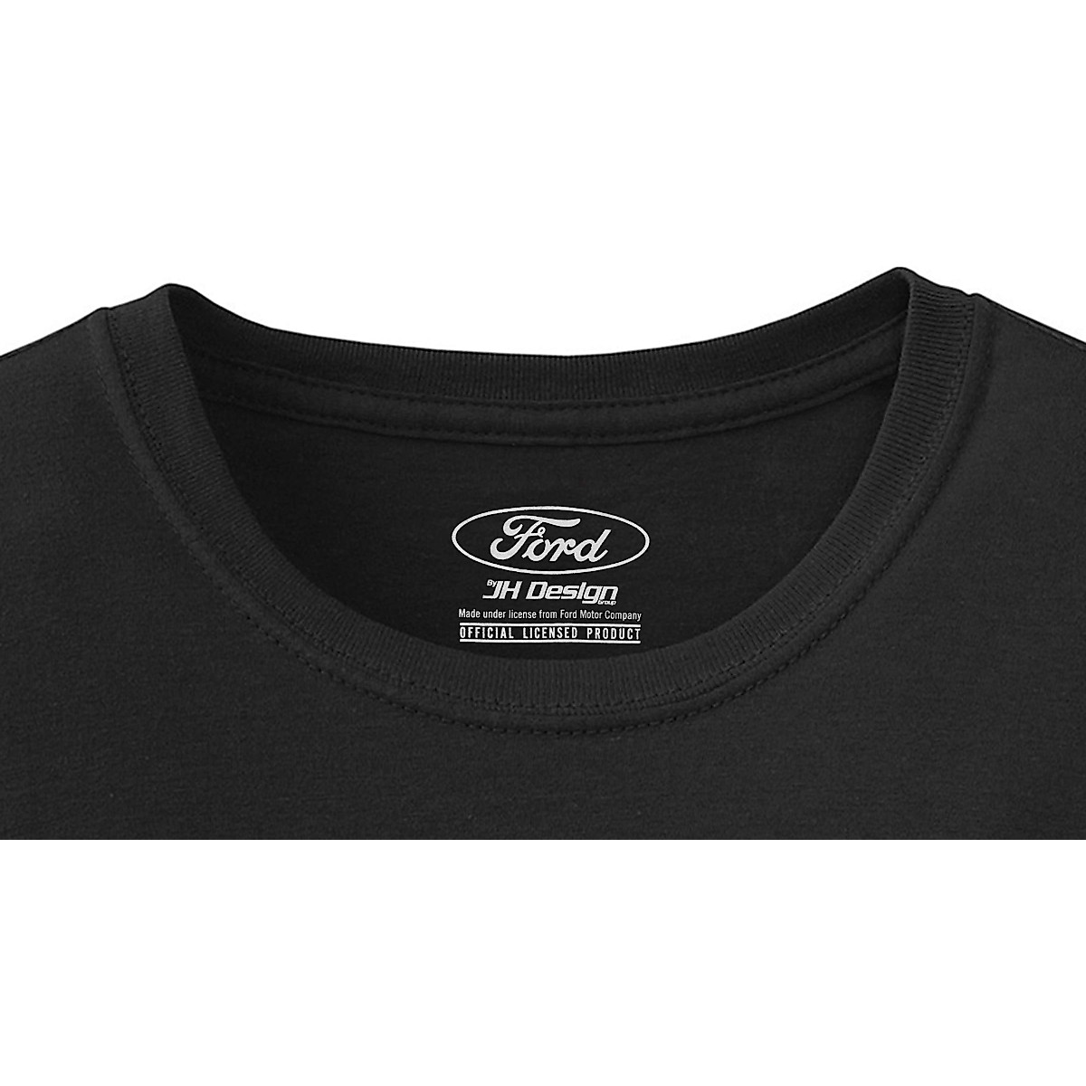 JH Design Women's Ford Mustang Collage T-Shirt a Short Sleeve Crew Neck Shirt (3X, CLG4-black/pink)