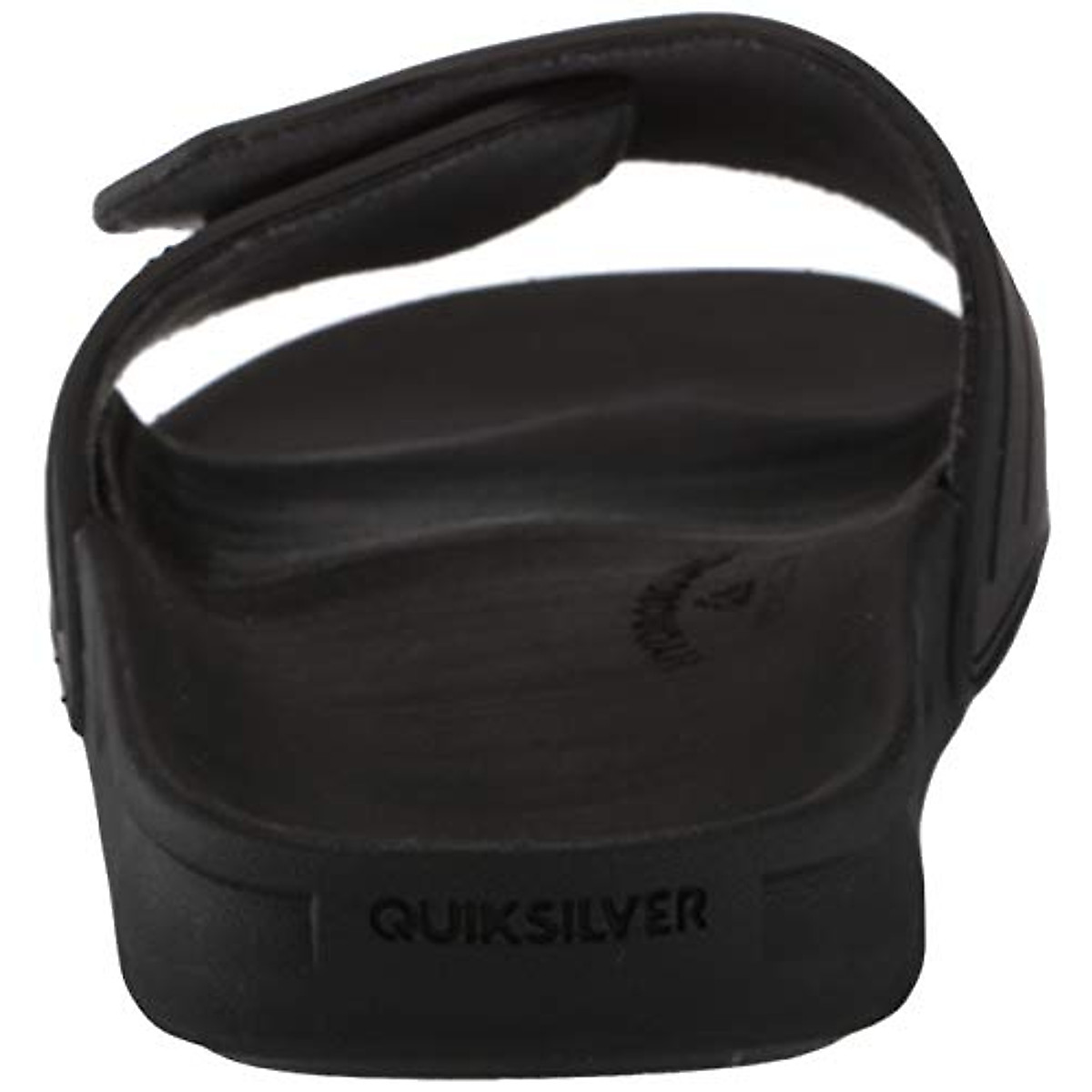 Quiksilver Men's Sandal, Black/Grey/Black Rivi Slide Adjust, 12