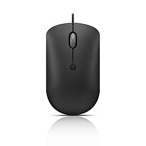 Lenovo 400 USB-C Compact Wired Mouse – Pocket Friendly Portable Mouse for Notebook or Large Computer Monitor, Black