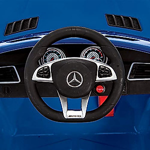 Huffy Mercedes-Benz GLE 63 Kids Electric Battery Powered Ride On Car W/ Lights, Sounds & MP3 Player, Royal Blue (17548P)