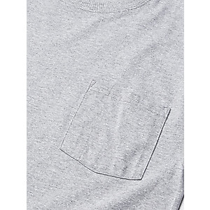 Hanes Men's Workwear Short Sleeve Tee (2-Pack), Light Steel, 4X Large