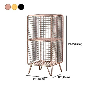 KWOKING Closed Bookcase Shelf Industrial Metal Shelves for Study Room Bay Window Shelf Floor-to-ceiling Bookcase Wrought Iron Bedside Small Cabinet Study Multi-layer Bookshelf Black 14"L x 12"W x 26"H