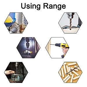 Ohamtes 2.5mm Reduced Shank Twist Drill Bits High Speed Steel HSS 4341 for Iron/Copper/Plastic/Aluminum Plates/Metal Materials, Round Shank, Double Edge, 5 Pcs