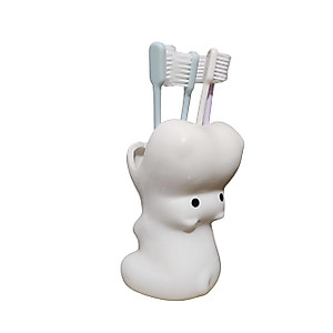 Cuteforyou Cute 5 Inch Tall Cartoon Animal Hippo Shaped Ceramic Succulent Cactus Flower Plant Pot Planter - Plant Not Included