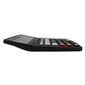 Victor 1180-3A 12-Digit Standard Function Calculator, Battery and Solar Hybrid Powered Adjustable Angle LCD Display, Great for Home and Office Desks, Black