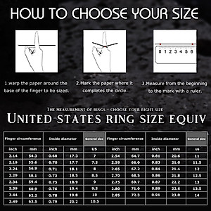 Jstyle Stainless Steel Rings for Men Wedding Ring Cool Simple Band 8 MM 3 Pcs A Set (9.5)