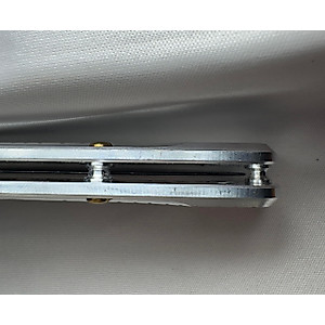 Generic Aluminum Barrel Bushings Compatible For Benchmade Mini/Full Size Bugout 2pc MADE IN USA, Silver