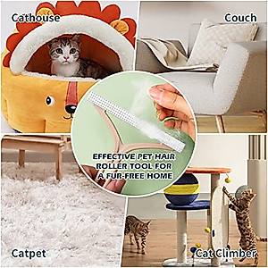 AAfree Cat/Dog Hair Remover for Couch, Cat Fur Remover,Carpet Hair Removal Tool,Couch Cleaner,Non-Damaging for Furniture,Clothes,Carpet,Cat Tree,Portable Lint Hair Remover for Pet Hair