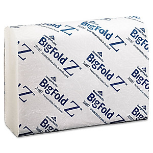 BigFold Z 20887 Paper Towels, 10-2/5-Inch x10-4/5-Inch, 220 Towels/PK 10PK/CT, White