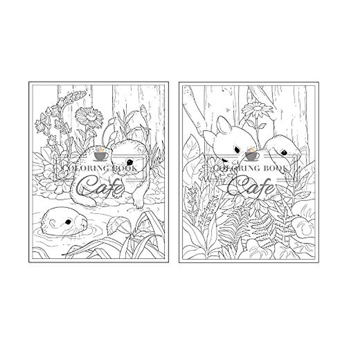 Baby Animals Coloring Book: An Adult Coloring Book Featuring Super Cute and Adorable Baby Woodland Animals for Stress Relief and Relaxation Vol. I