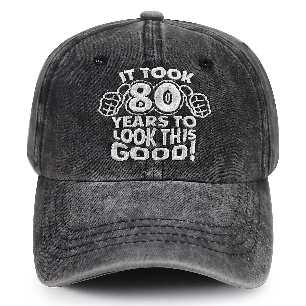 Retirement Gifts for Men Women, 1944 80 Years Old Birthday Decorations Baseball Cap, Funny 80th Birthday Party Supplies, Adjustable Cotton Embroidered Retired Hat for Dad Mom Grandpa Grandma Retirees