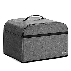 Luxja Dust Cover for Ninja Foodi Smart XL Grill (FG551), Cover with Accessories Storage Pockets, Gray