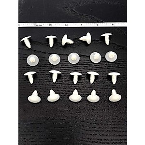 KOMORAX 100 pcs Large Plastic Multi-Gauge Rivet 1/4" Hole Patio Strapping Fasteners Webbing Lawn Chair Lounge