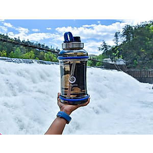 DR.HYDRO 64oz Half Gallon Water Bottle with Straw | Large Water Bottle - BPA Free Leakproof | Gym Water Bottle for Men | Daily Water Jug for Fitness and Outdoor Sports