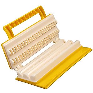 DOITOOL Meat Skewer Tools Barbecue Meat Skewer Machine BBQ Meat String Device Quick Portable Meat Skewer Box Easy Skewer Tools (Double-Row) Meat Maker Grill