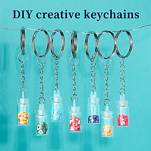 Teenitor 524PCS Keychain Making Kit, Key Chain Clips, Key Chain Rings, Lanyard Hooks Lobster Claw Clasps, Key Rings and Jump Rings for Key Chain Making Jewelry Lanyard Making, Keychain Kit
