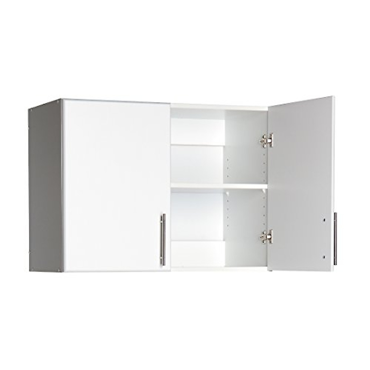 Prepac Elite 2 Door Stackable Wall Mounted Storage Cabinet, 16" D x 32" W x 24" H, White