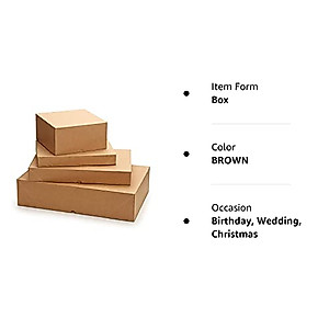 MOMONI 13 Piece Gift Boxes with Lids of Assorted Sizes with 4 inch Deep Robe Boxes and 8x8x4 Gift Box- Wrapping Boxes Set Christmas Gift Boxes for Wrapping Christmas Gifts, Bridesmaid Proposal,