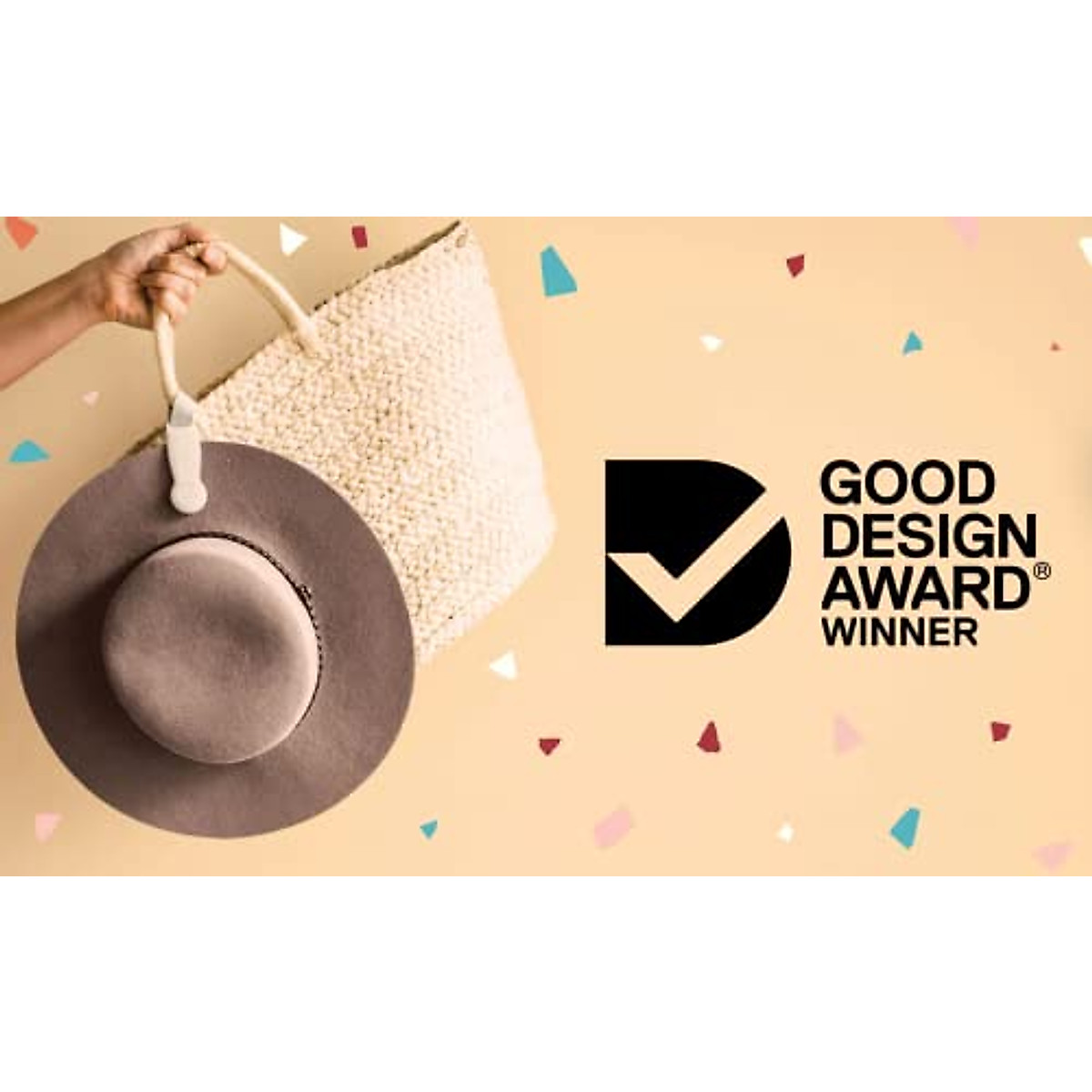 KLIPSTA Hat Clip - Magnetic Hat Holder for Traveling Bags, Backpacks, Purses, Totes and More, Hands Free Bag Accessory (Black)