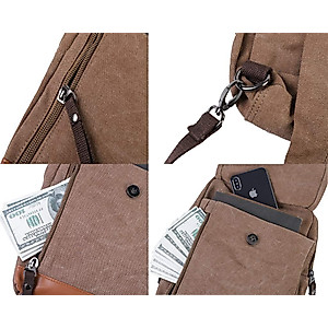 JIAO MIAO Mini Canvas Backpacks Casual Strong Small Packback Daypack ,181002-Black