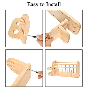 Sparkle Race Wooden Crochet Yarn Holder Sewing Thread Organizer, Yarn Storage for Crochet Yarn Ball Knitting & Crochet Supplies, Spool Thread Holder Ribbon Holder Organizer Rack for Sewing Accessories