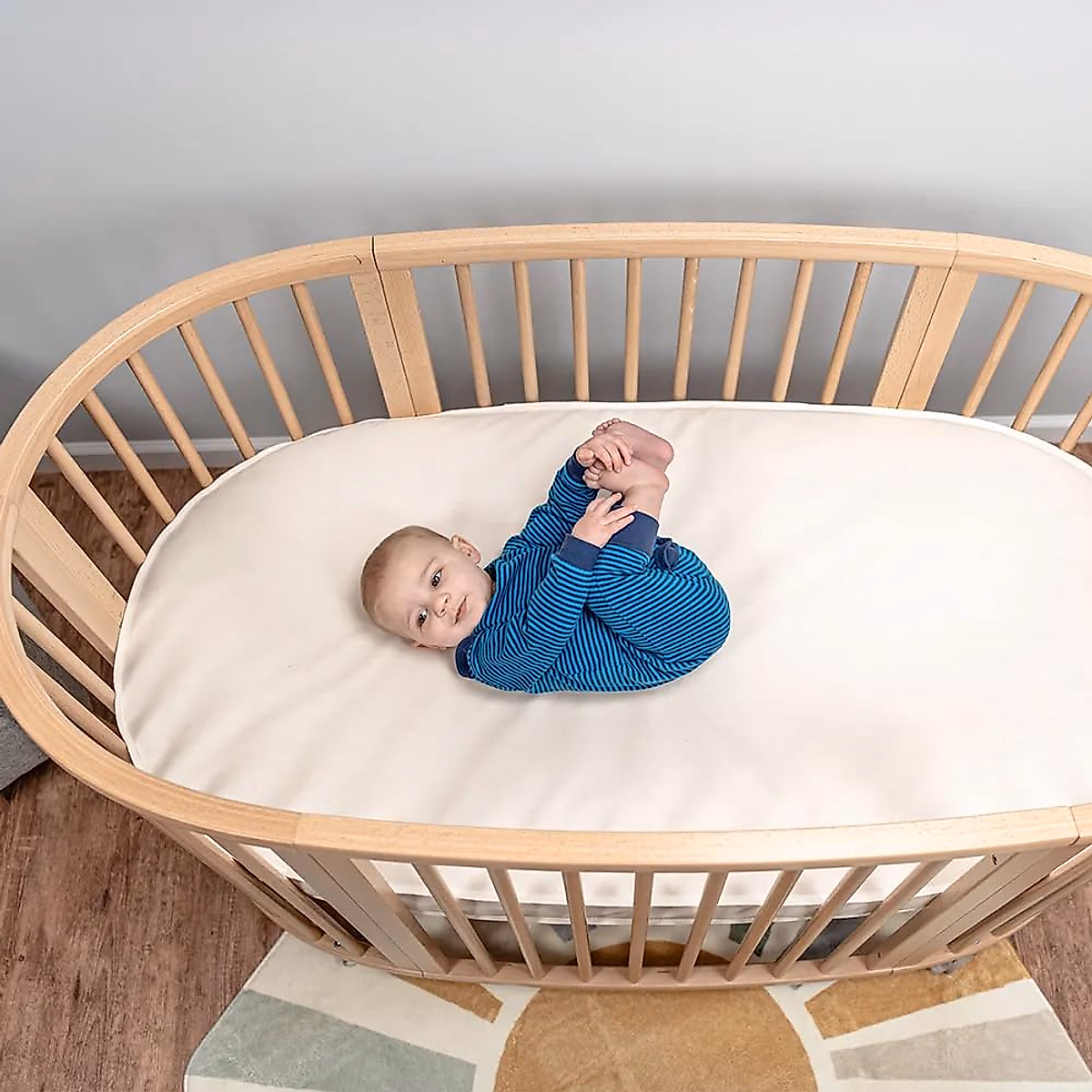 Naturepedic No Compromise Organic Cotton Oval Crib Mattress