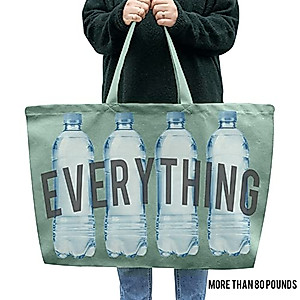 LLYLIU Canvas Tote Bag - Extra Large Shopping Beach Totes Bags Reusable Big Grocery Bag 28" x 8" x 16"