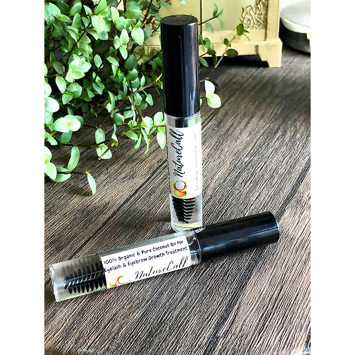 NatureCall Coconut Oil for Eyelash and Eyebrow Growth (pack of 1, 10ml bottle)