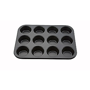 Winco 12-Cup Non-stick Muffin and Cupcake Pan, Aluminum