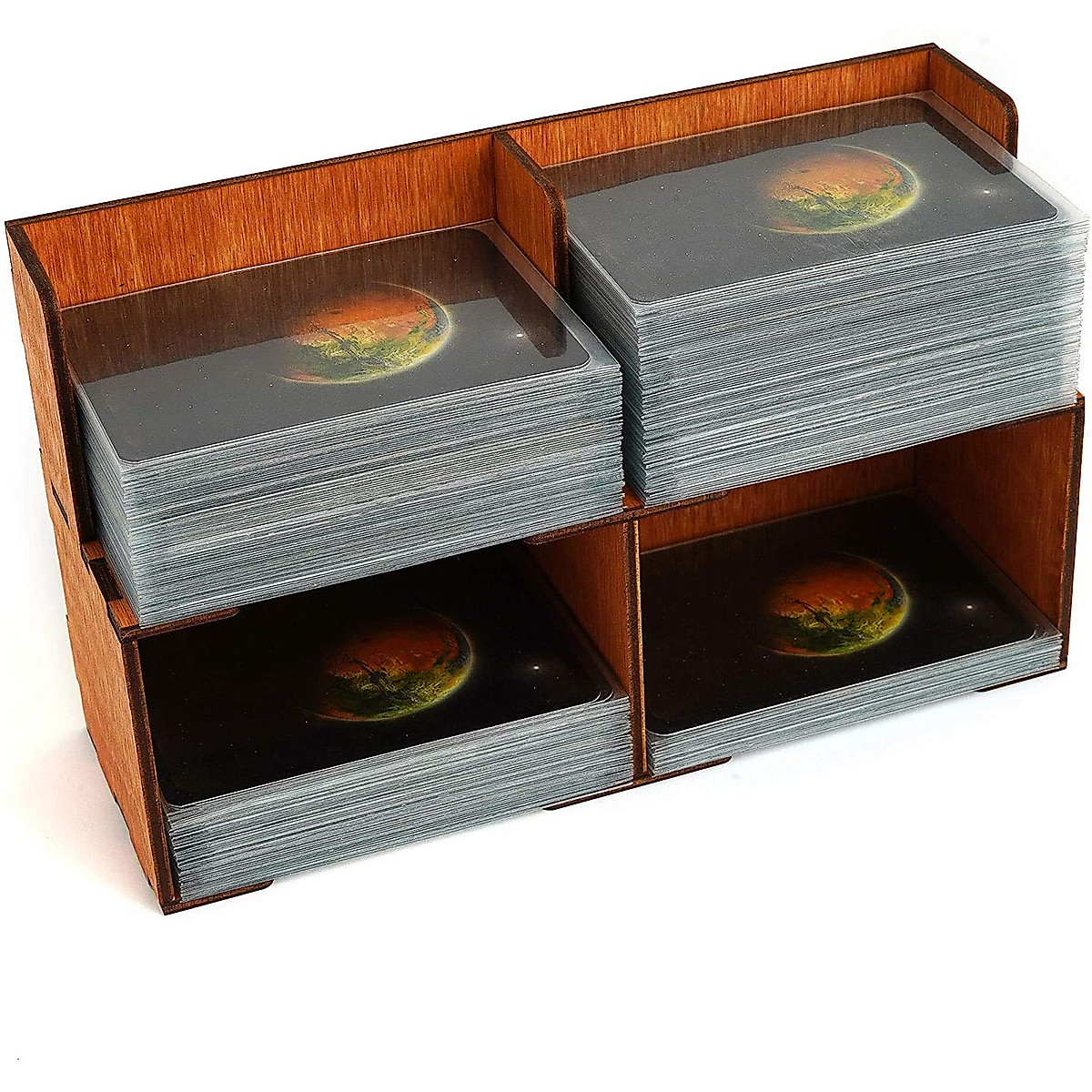 SMONEX Assembled Wooden Organizer Suitable for Board Game Terraforming Mars - Organizer with Player Boards for Storage Full Terraforming Mars Expansions