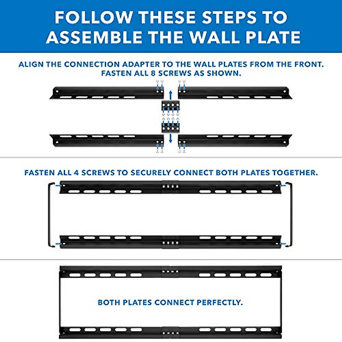 Mount-it! Slim Tilting TV Wall Mount Bracket | Low Profile Tilt TV Mount for Samsung, Sony, Vizio, TCL, LG, Sharp 32 to 65 Inch LCD/LED/4K TVs