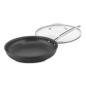 Cuisinart 12-Inch Skillet, Nonstick-Hard-Anodized with Glass Cover, 622-30G