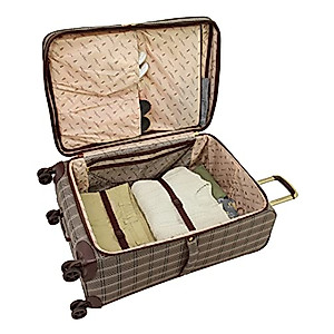 London Fog Brentwood II Expandable Spinner, Cappuccino, 25-Inch