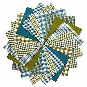 40+ Bluegrass Charm Pack, 5 inch Precut Cotton Homespun Fabric Squares by JCS