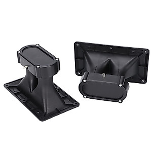 Estink 3-20KHz Wide Dispersion Horn Tweeter, Dual Drive Ceramic High Sensitivity Piezoelectric Speaker, Piezoelectric Speaker Buzzer Treble for Home Subwoofer Stage Loudspeaker DJ Speaker