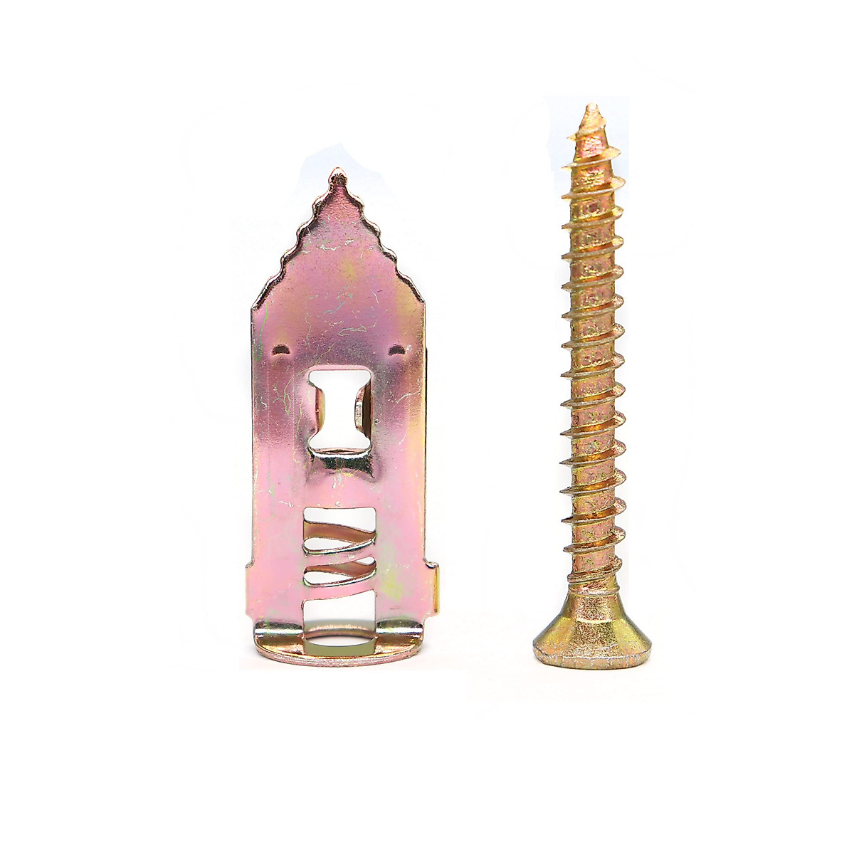 binifiMux Drywall Anchors with Self Drilling Screws Kit, 12x30mm 110pcs, Sheetrock Hanging TV Shelf Strap Cabinet Decoration Fixing Curtain