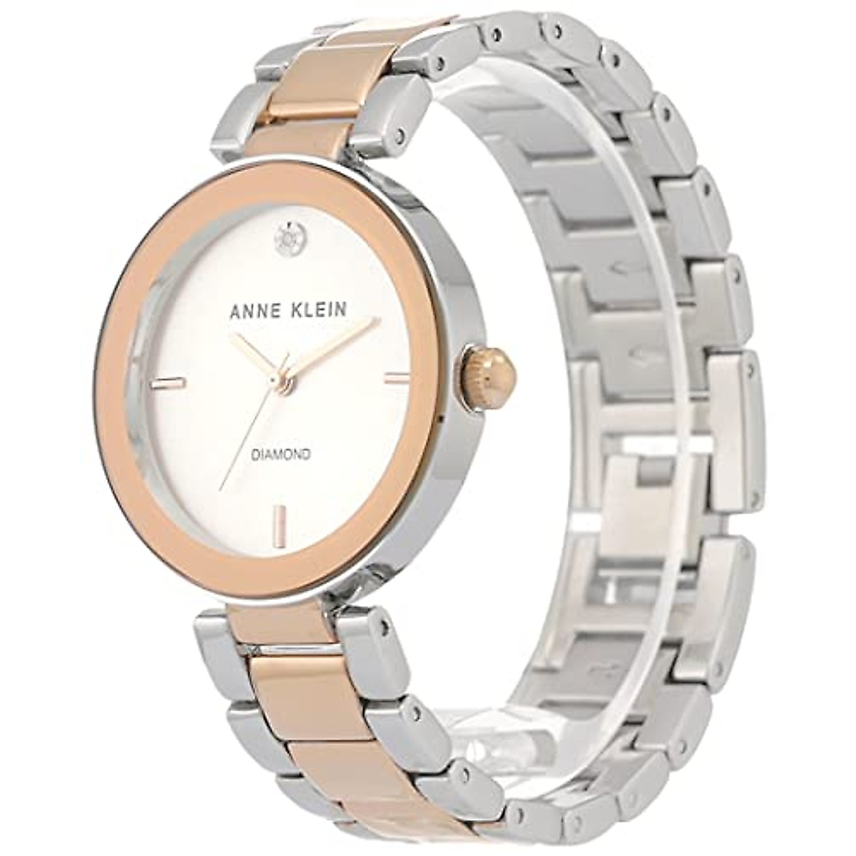 Anne Klein Women's Genuine Diamond Dial Bracelet Watch