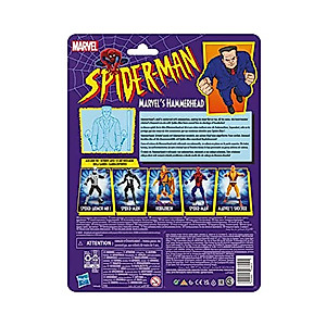Spider-Man Marvel Legends Series 6-inch Marvel’s Hammerhead Action Figure Toy, Includes 3 Accessories: 2 Alternate Hands, 1 Baseball Bat