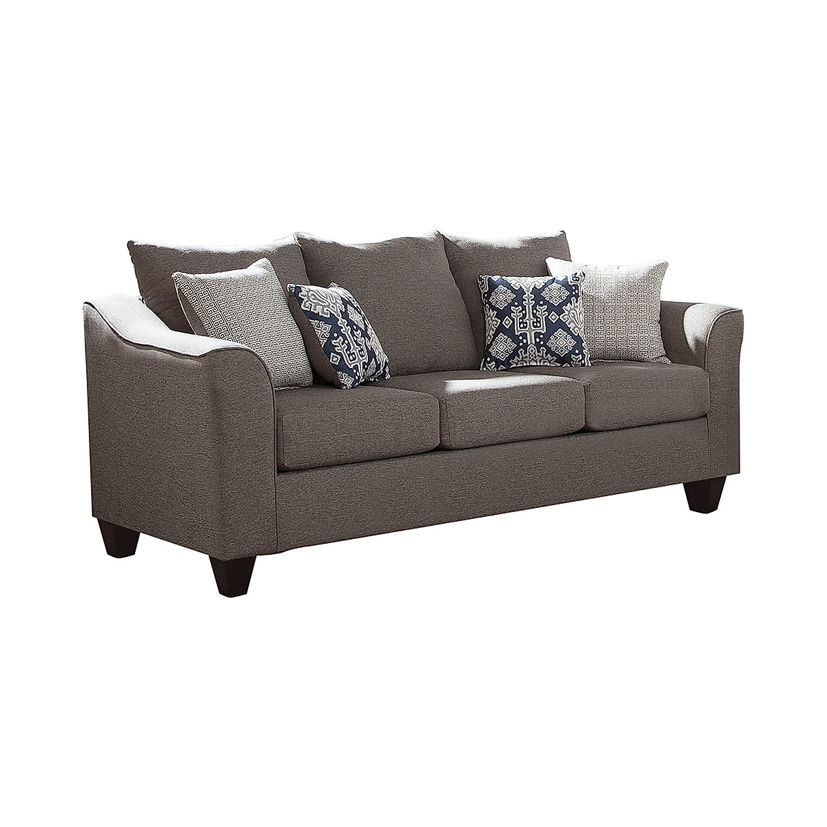 Coaster Salizar Flared Arm Sofa in Brown 506021