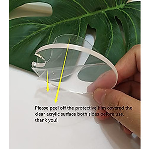 Set of 10 DIY Car Coaster Acrylic Blanks, Tumbler Topper Acrylic Blanks for DIY Coaster Car Kitchen Living Room Office (Clear)