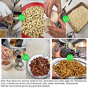 Hand Popcorn Machine, High Pressure Popcorn Maker, Chinese Traditional Old-Fashioned Pop Corn Machine, Stainless Steel Mini Hand Cannon Food Amplifier