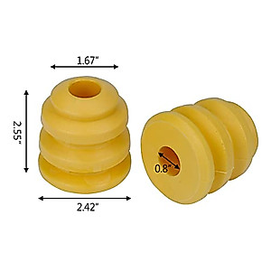 ONER Two Control Arm Bumpers and Two Control Rear Axle Bumpers,Compatible with Cadillac Escalade, Chevy Avalanche Silverado Suburban Tahoe,GMC Sierra Yukon Savana,Replace# 15153958 15039397