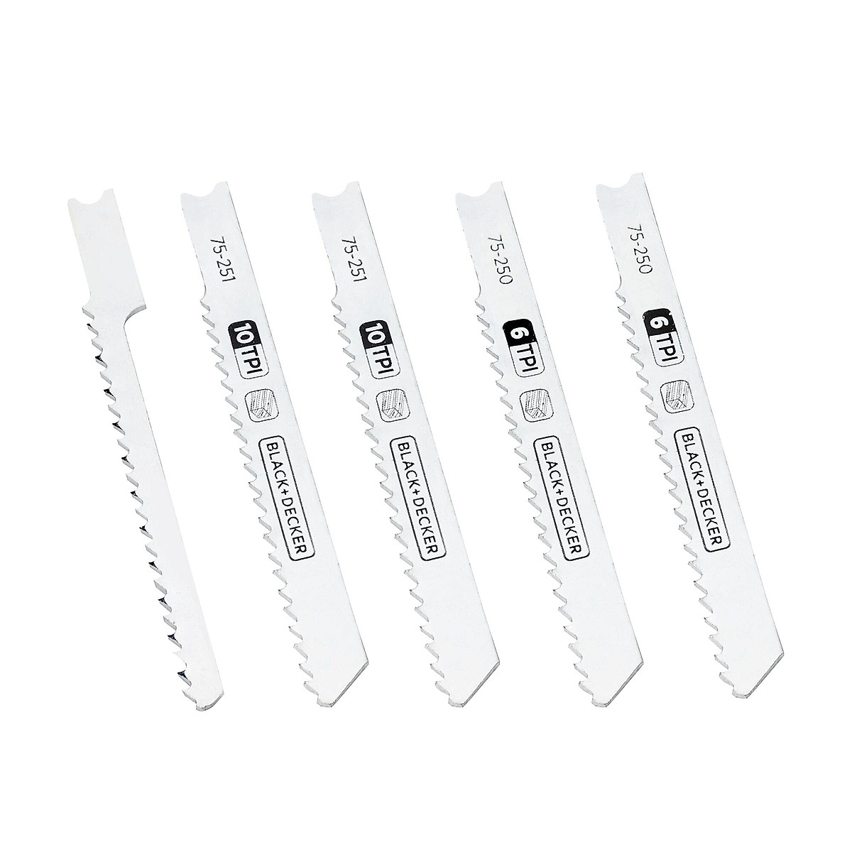 Black & Decker 75-530 Jig Saw Blades (5 Pack)