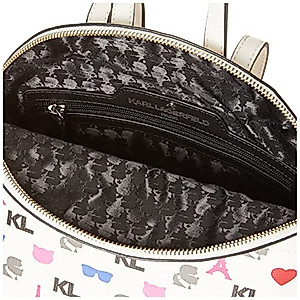 Karl Lagerfeld Paris womens Cara Messenger Cross Body, Multi/White Adele, One Size US