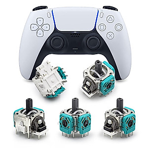 3D Analog Joystick Replacement, Controller Joysticks Compatible for Sony PlayStation 5 Game Controller Potentiometer Thumb Switch Controller Joypad Gamepad Sensor Module Axis Replacement