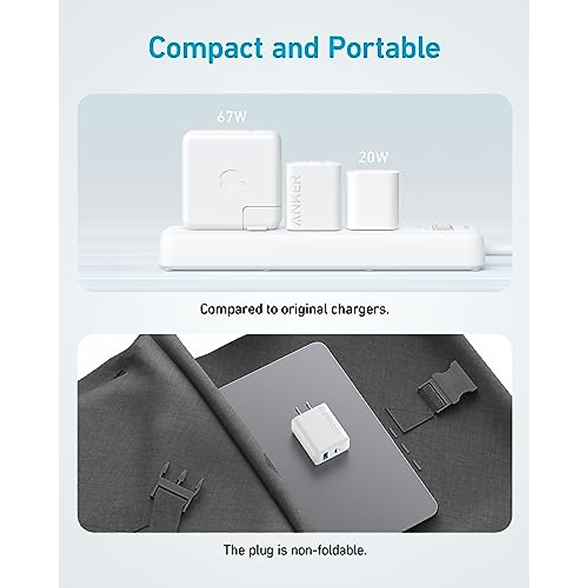 Anker iPhone 15 Charger, Anker USB C Charger, 2-Pack 20W Dual Port USB Fast Wall Charger, USB C Charger Block for iPhone 15/15 Pro/15 Pro Max/14/13/12, Pad Pro/AirPods and More(Cable Not Included)
