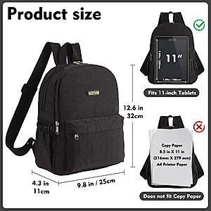 AOTIAN Small Lightweight Nylon Casual Travel Hiking Bag Daypack Backpack for Girls and Women Blue