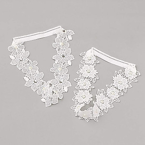 Asufegucd Baby Headbands baptism Girls Newborn Lace Pearl Headbands Princess Girls Elastic Headwear Flower (White)